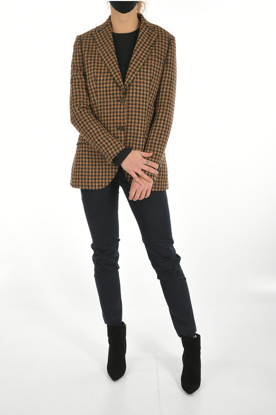 MAURIZIO MIRI women Jackets Sz 44 IT Checked Single Breasted Blazer ...